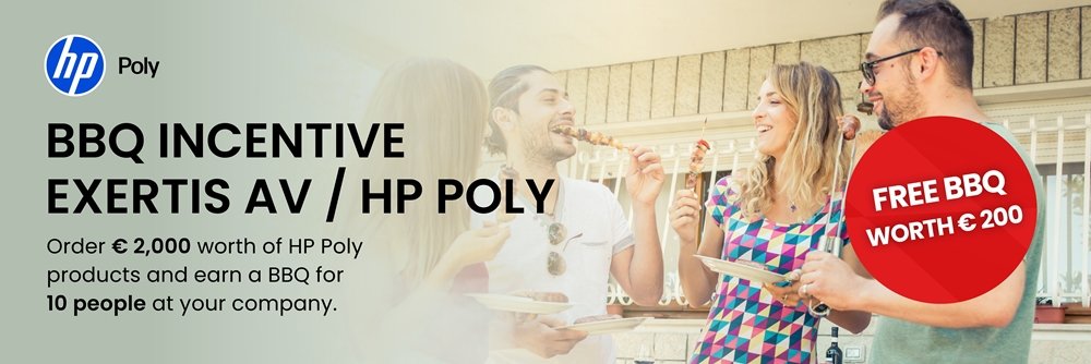 HP Poly BBQ-incentive | Exertis Benelux